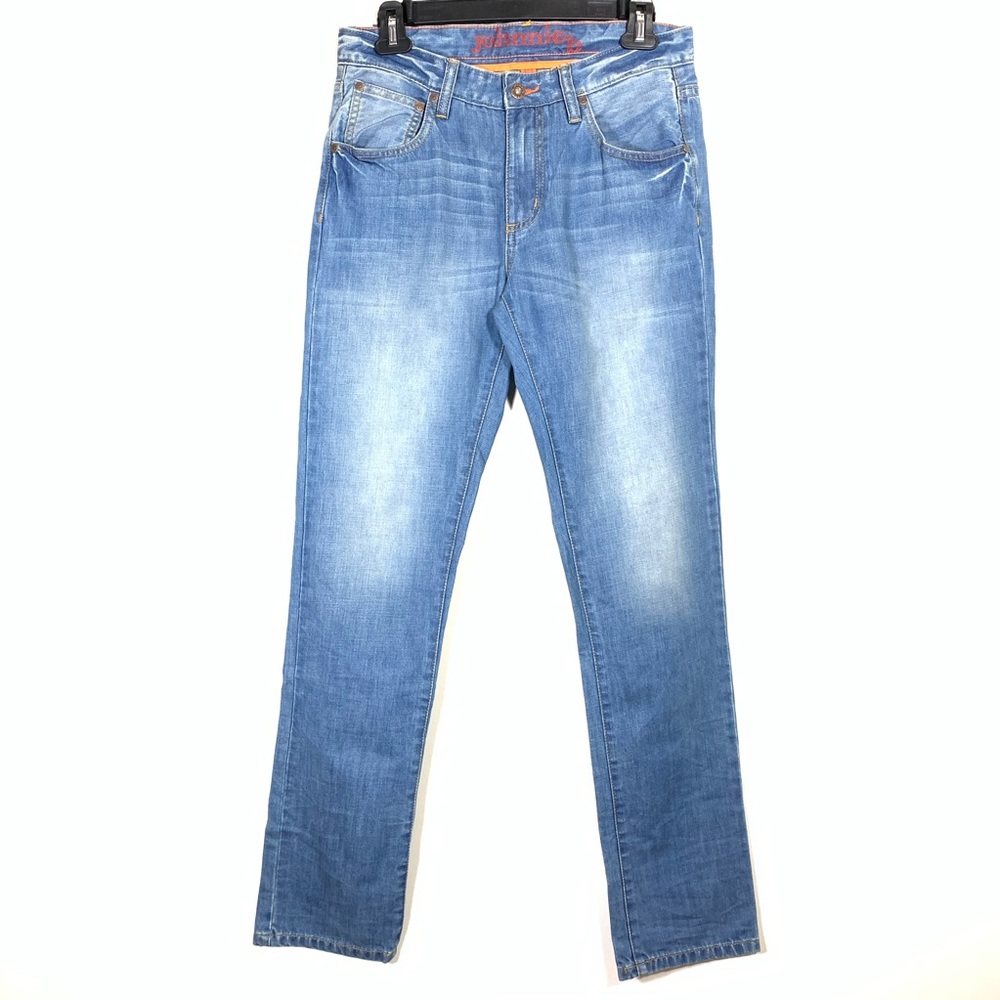 Boden Johnnie B Sandblasted Straight Leg Jeans - Gem